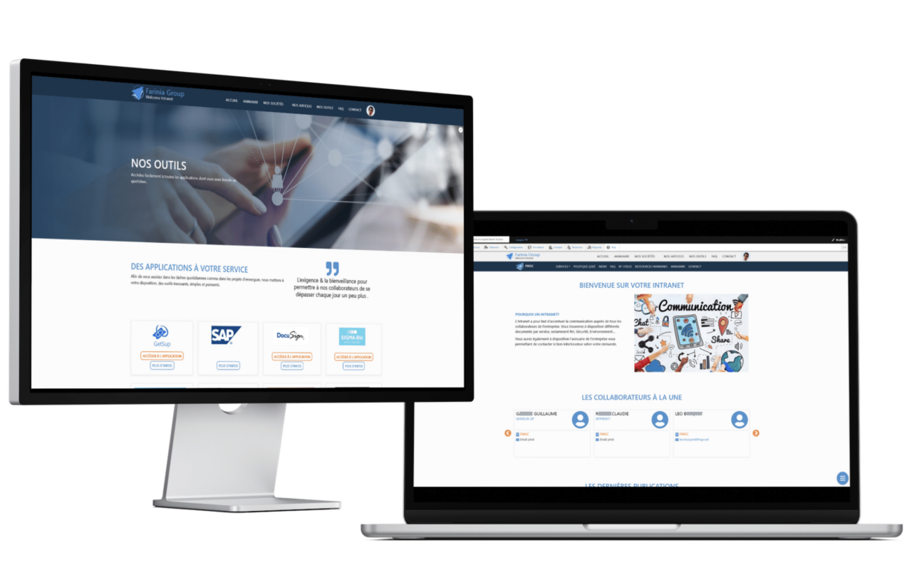 Création intranet sur Drupal pour Farinia Group | Richard Besson